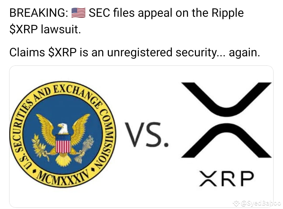 $XRP Watch your position with $XRP The SEC filed a lawsuit | SyedBahoo on Binance Square