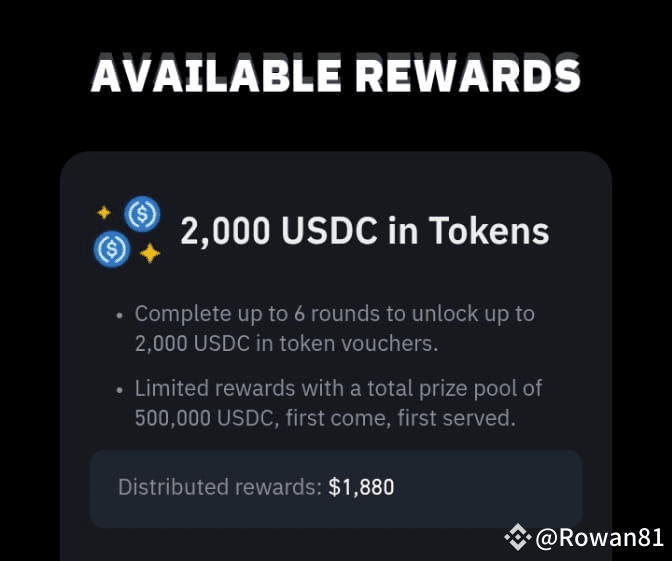 Complete Task And Earn $2000 $USDC Token Voucher Rewards. 👉 | Rowan81 on Binance Square