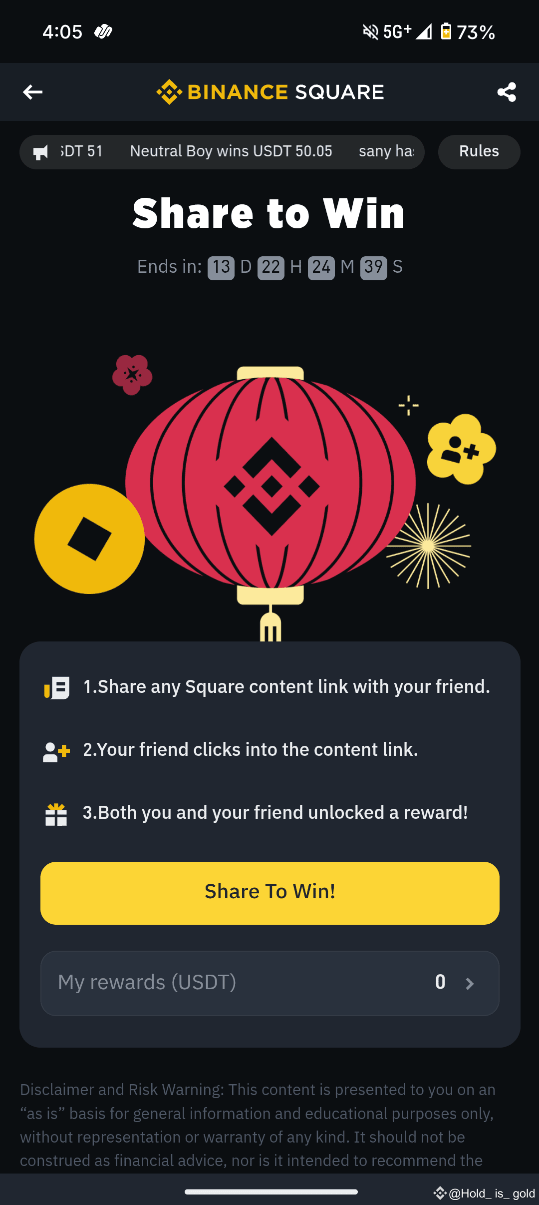 🌟 🚀 SHARE TO WIN ON BINANCE SQUARE! 🚀 🌟 💰 UNLOCK AMAZING REWARDS WITH ...