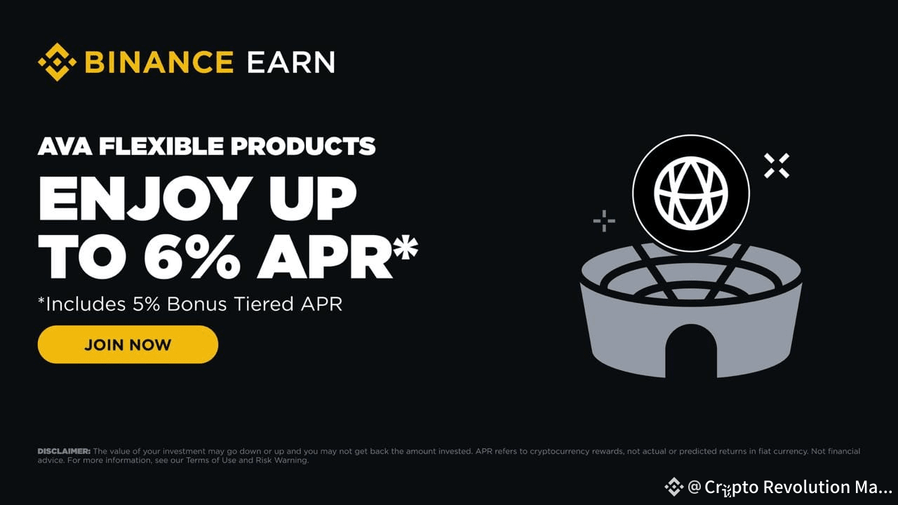 Binance Earn: Enjoy Up to 6% APR with AVA Flexible Products! | Crypto ...
