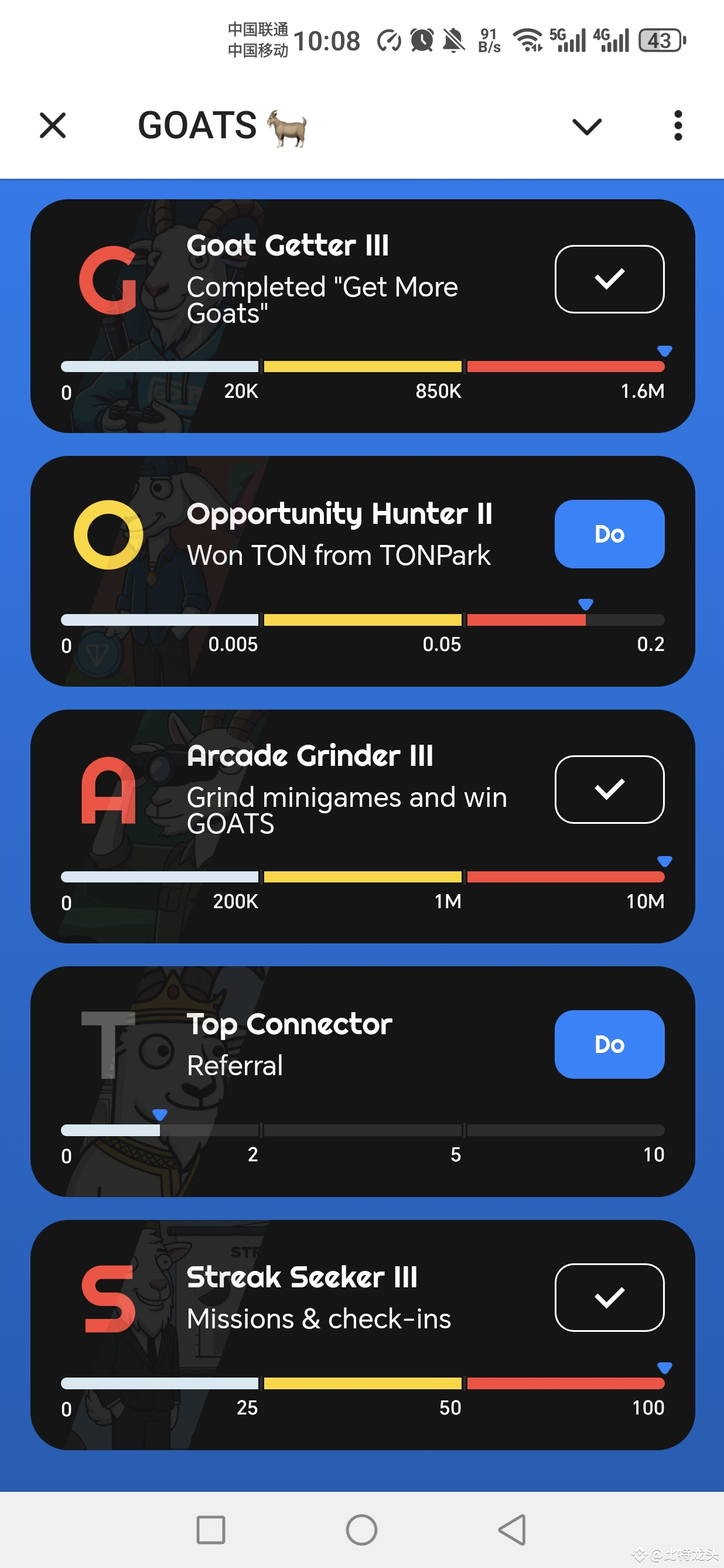 Telegram GOATS, November 27 airdrop, complete random tasks t | 比特龙头 on Binance Square
