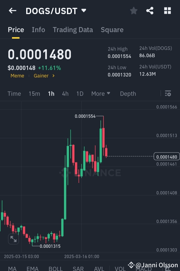 🚀$DOGS DOGS/USDT – Meme Coin on the Move! 🐶🔥 📊 Price | Janni Olsson on ...