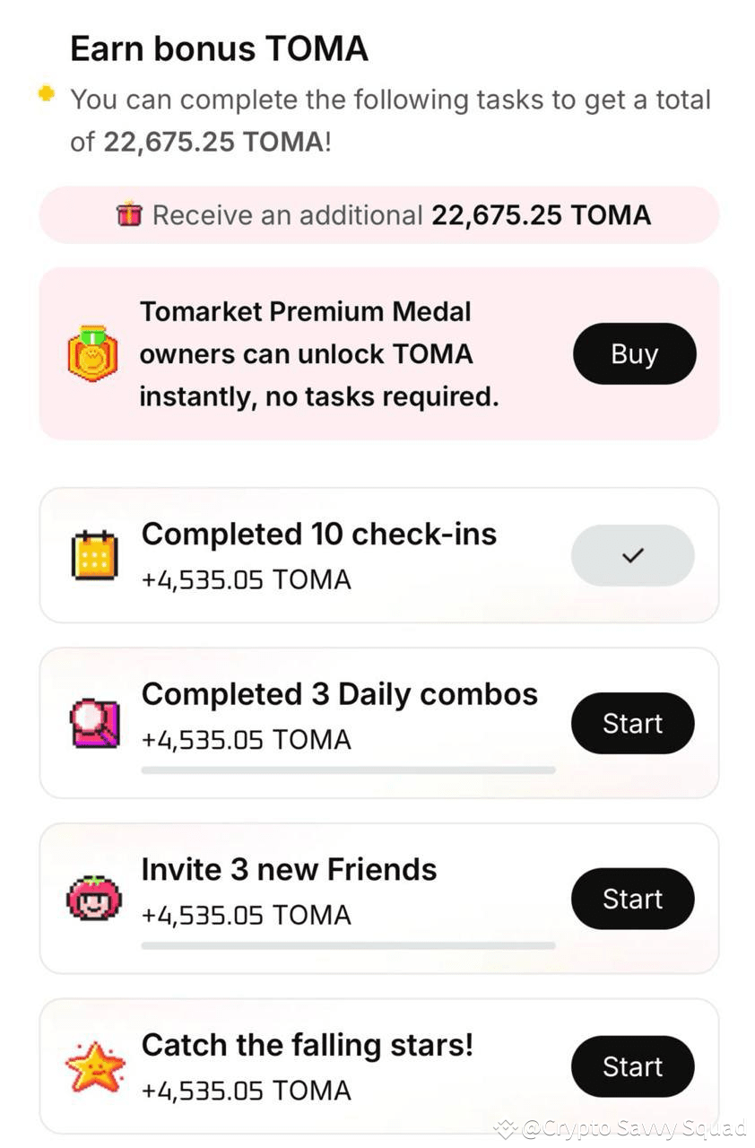 TOMARKET !!! All bonus tasks introduced after November TGE w | Crypto ...
