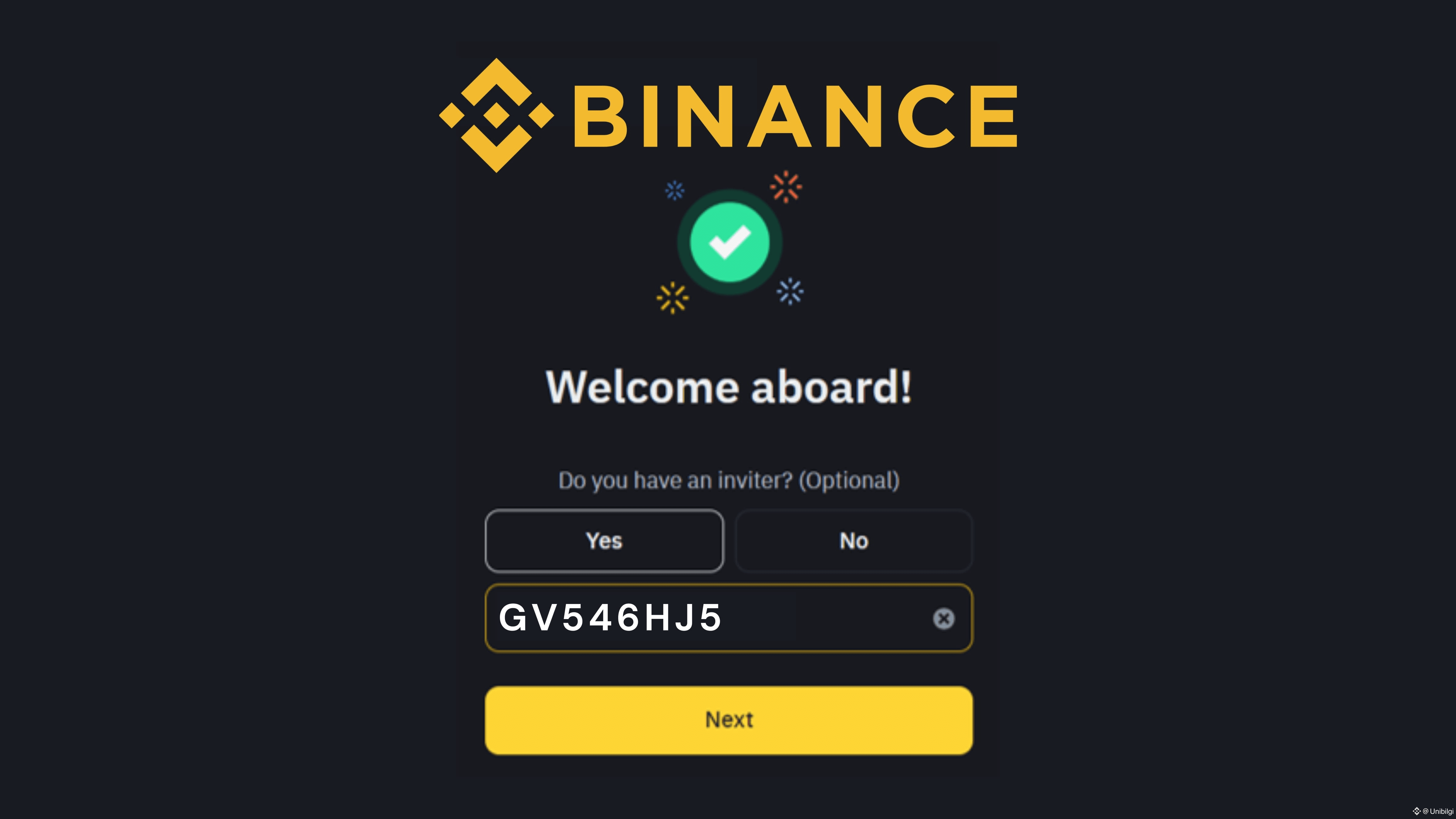 ⁠Binance referral code: GV546HJ5 | Unibilgi on Binance Square