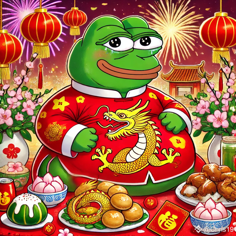 $PEPE this frog is celebrating a fat and full Tet holiday, | Chris19 on ...