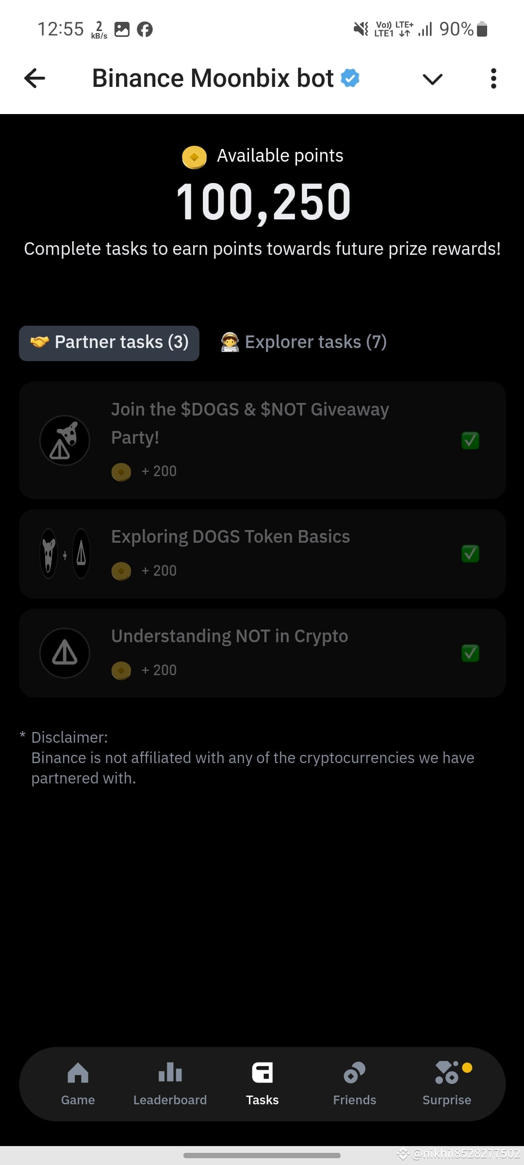 I AM ACHIEVING 100000 MOONBIX COIN TODAY WHERE AreYou COMMEN ...