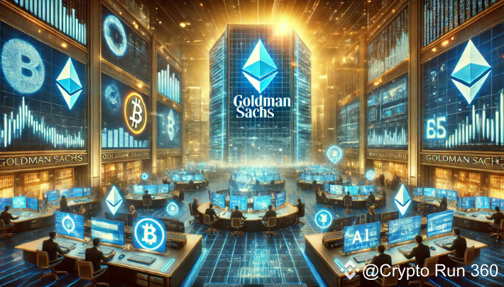 🚀 Goldman Sachs' Bold Digital Shift! 🚀 . 🔹 Goldman Sachs | Crypto Run 360 on Binance Square