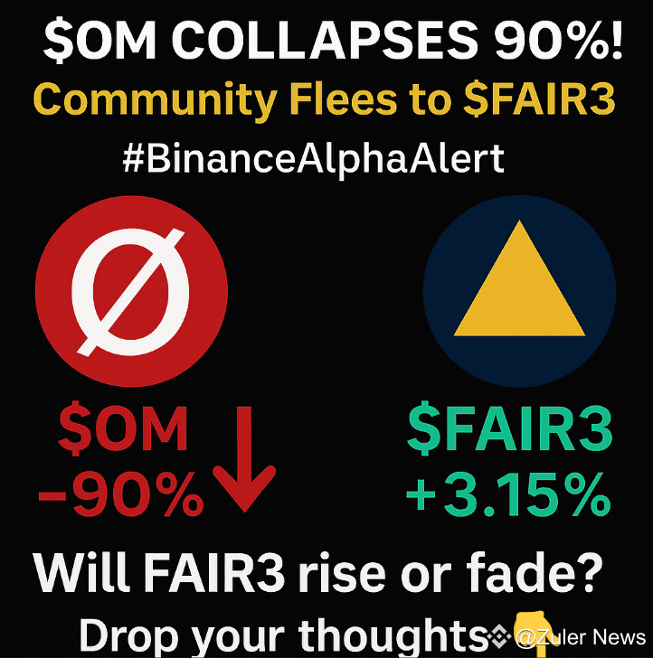 #BinanceAlphaAlert 🚨 $OM COLLAPSES 90%! Community Flees t | Zuler News ...