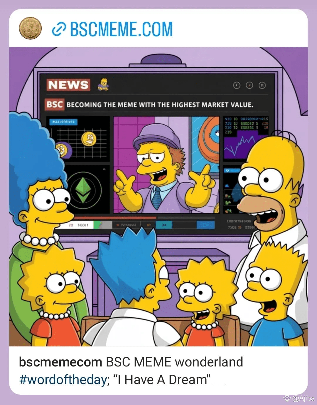 BSC MEME wonderland word of the day; “I Have A Dream" Martin | Ajiba on Binance Square