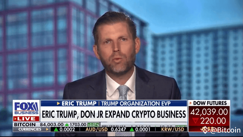 ERIC TRUMP: "Bitcoin is one of the greatest stores of value, | Bitcoin ...