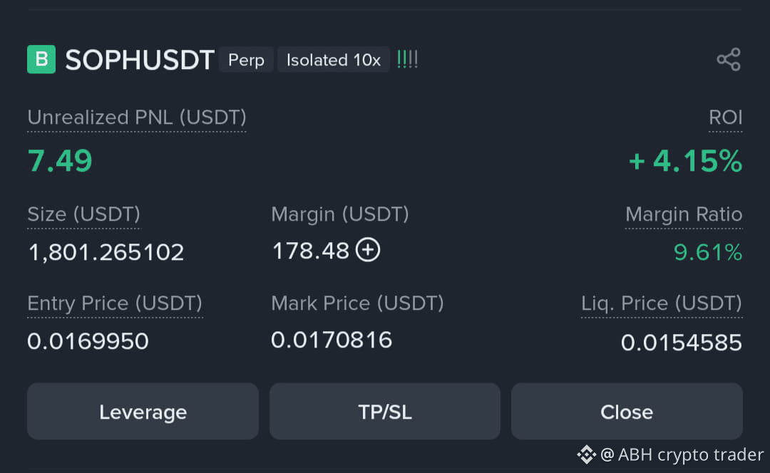 hello everyone today is my first trade .i am buying $SOPH co | ABH ...