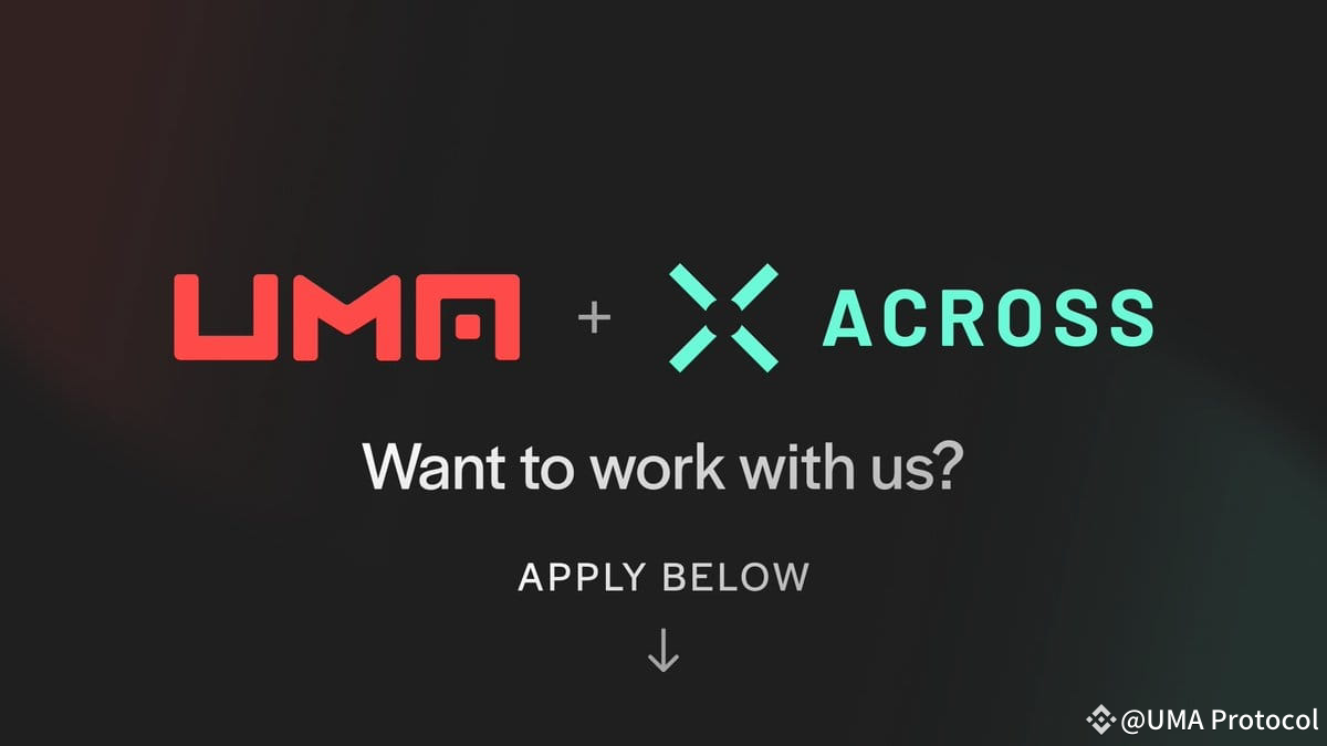 Want to work at UMA and @AcrossProtocol? Our projects are s | UMA Protocol on Binance Square