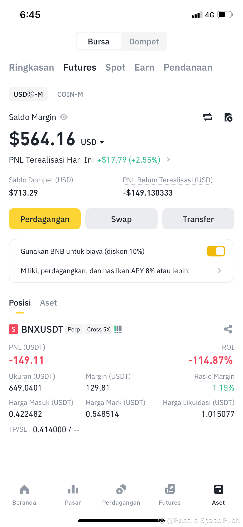 $TST already profittt, Thanks to God🙏🏻🙏🏻 just this $BNX | Priscila ...