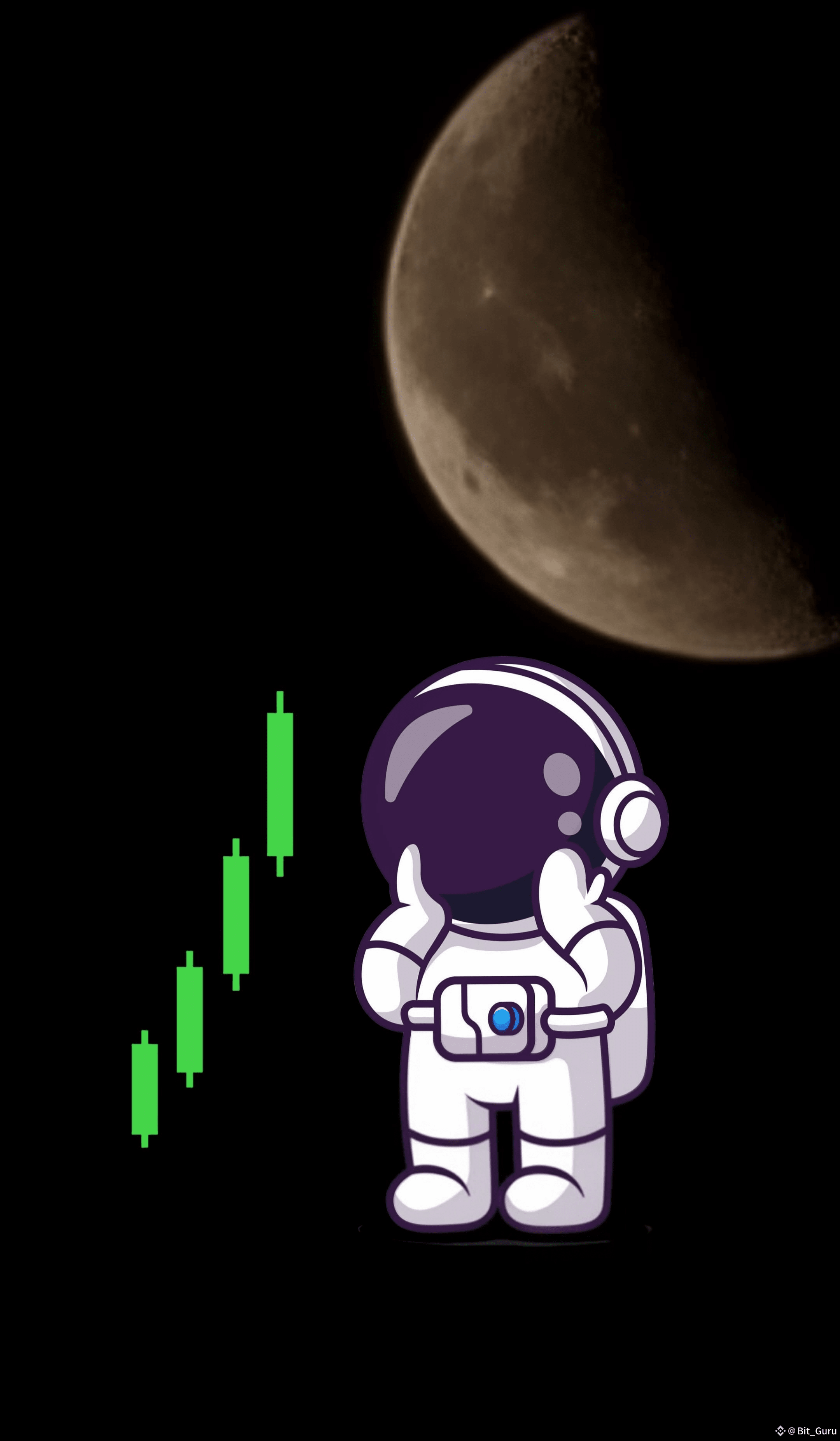 When you are Capturing Moon and Crypto Together with $BTC an | Bit_Guru ...