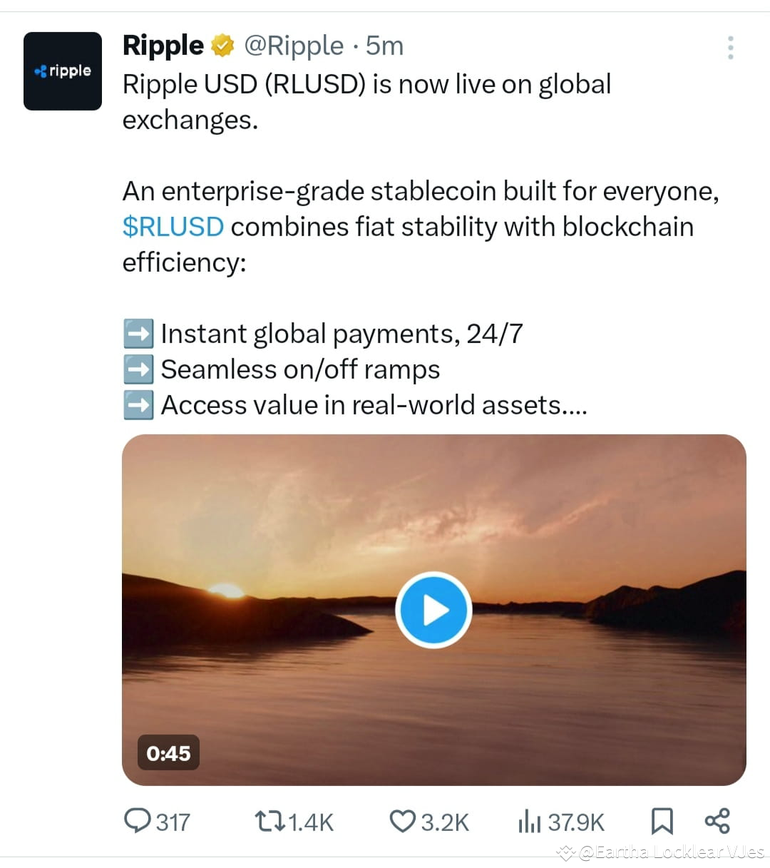 Stable coin for Ripple (RLUSD) is now live, now we can see | PAM_28 on ...