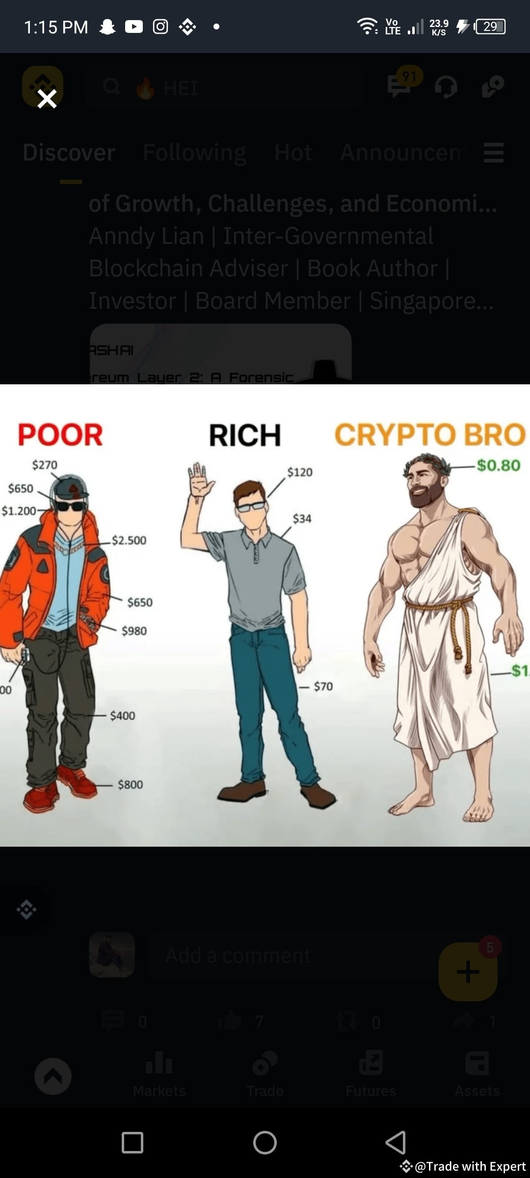 poor😇 Rich😍 crypto bro 😂 | Square-Creator-69211fa11 on Binance Square