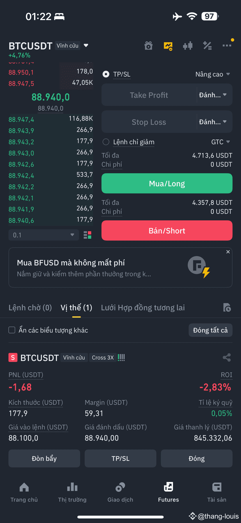$BTC close to a million dollars then burned the account | thang-louis ...