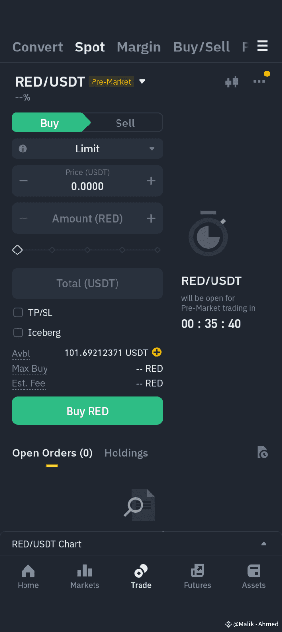 🚨 BREAKING: Binance Launching RED Token on Pre-Market! 🚨 | Malik ...