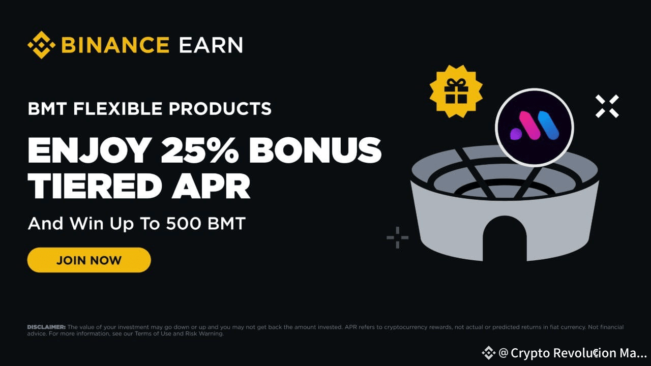 Binance Earn: Enjoy 25% Bonus Tiered APR on BMT and Win Up t | Crypto ...