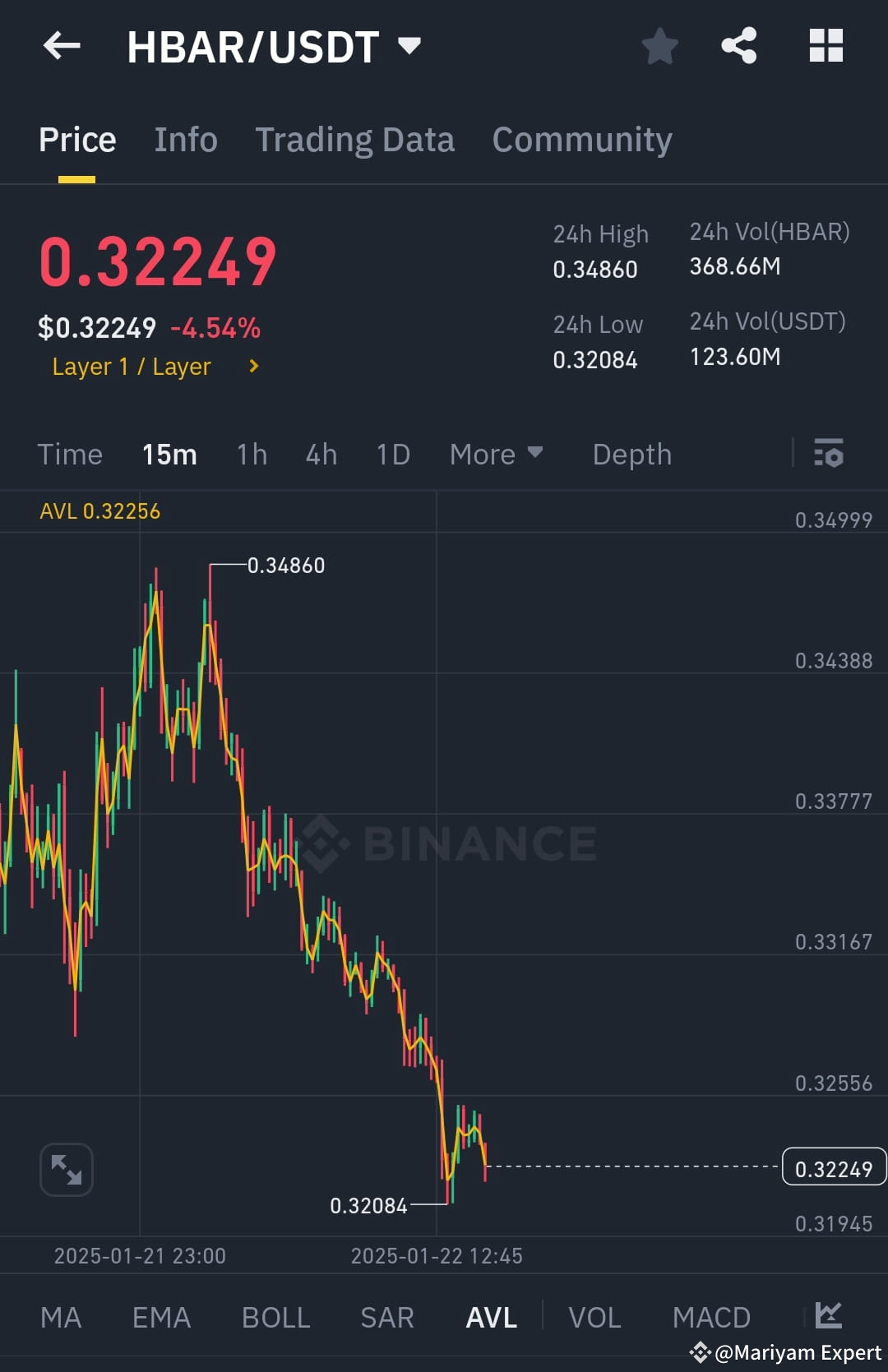 $HBAR /USDT Trading Signal - Bullish Momentum Emerging? Ent | Mariyam Expert on Binance Square