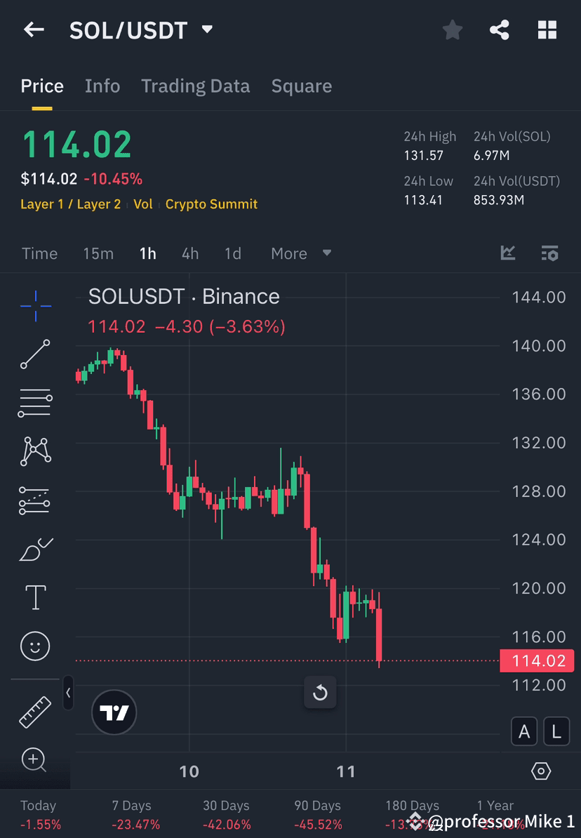 $SOL /USDT Short Trade Alert: Strong Downtrend Signals Furth | Professor Mike Official on ...