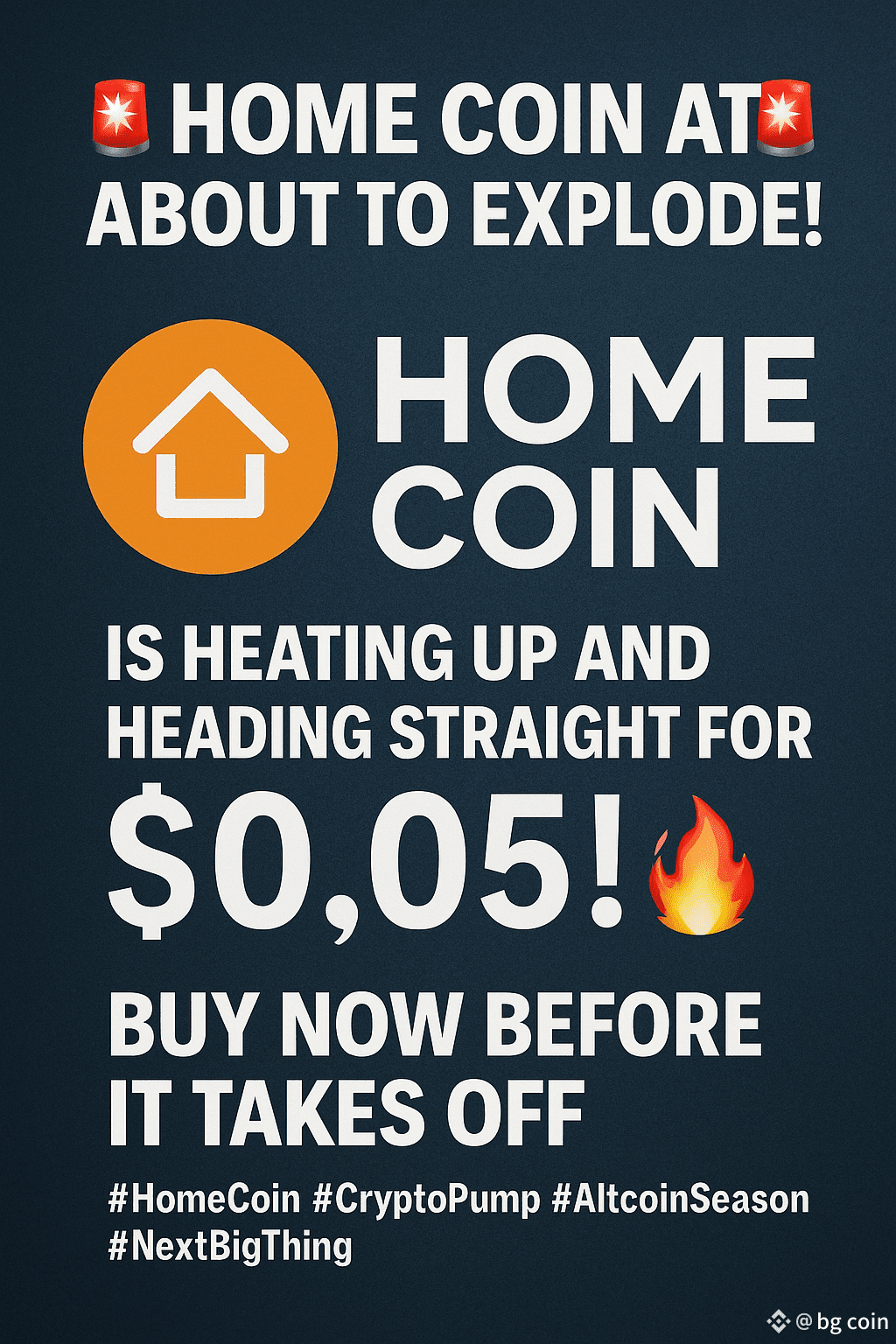 🚨$HOME COIN About to Explode! 🚨 Home Coin is heating up | bg coin on ...