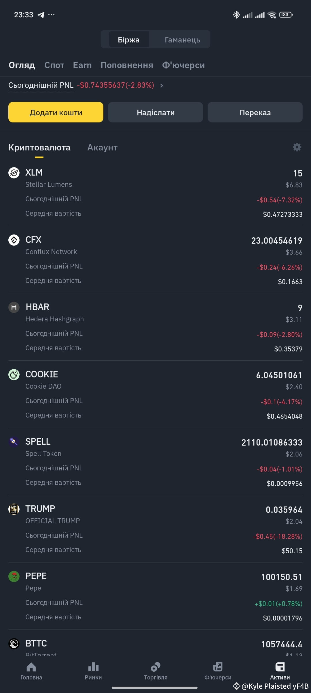 I think I'm doing something wrong🥲 $TRUMP $XLM $HBAR | Kyle Plaisted ...