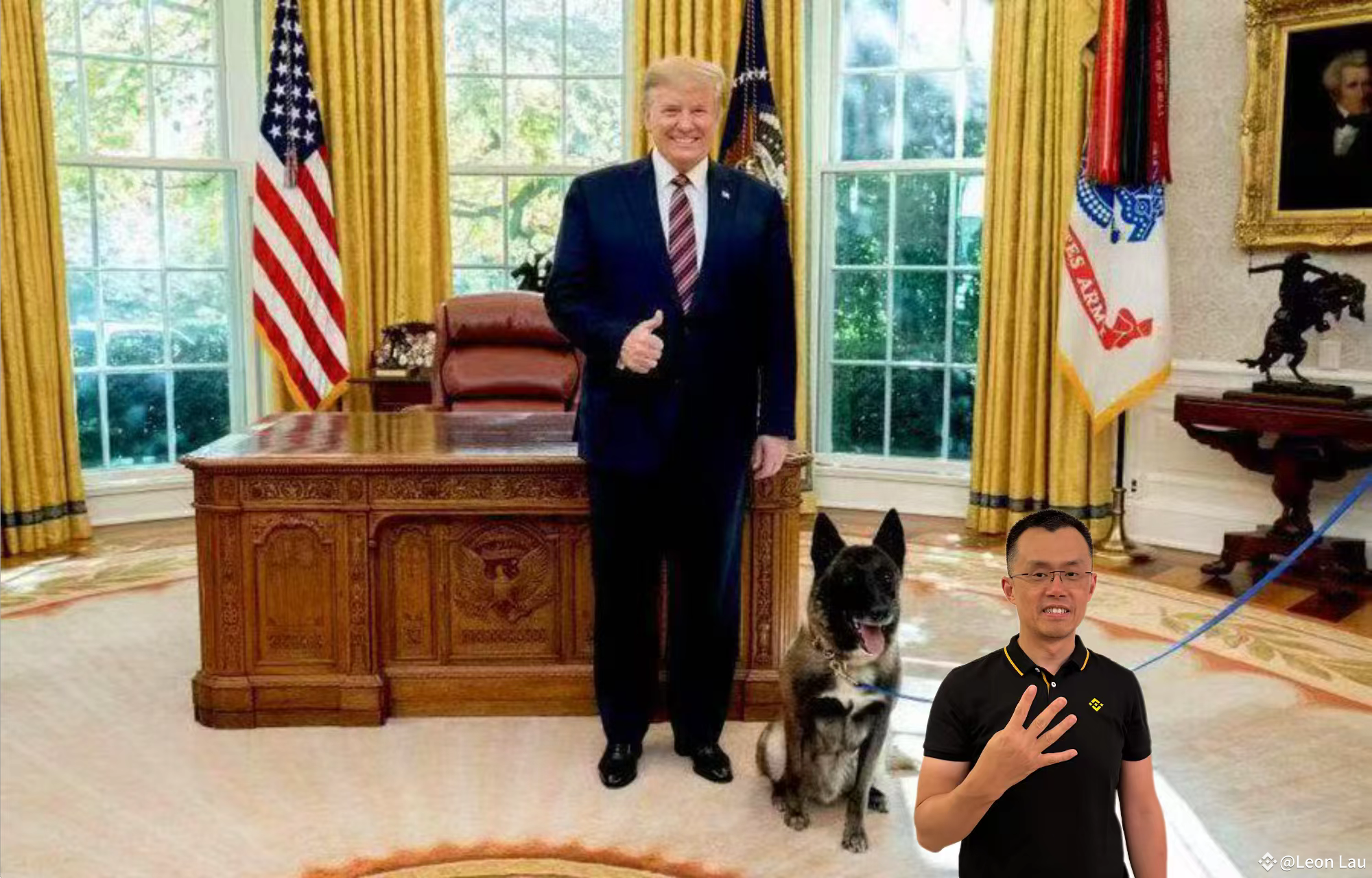$TRUMP Trump's Hero Dog, Now Erupting #CONAN | Leon Lau on Binance Square
