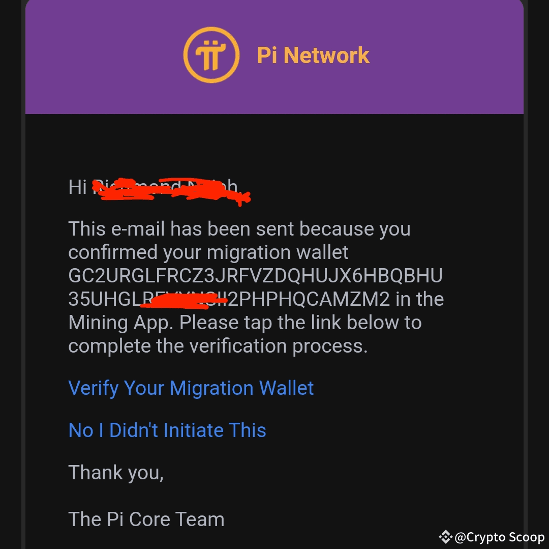 🚨 Pi Network Mainnet Migration Alert 🚨 🔥 Did You Receive | Crypto Scoop on Binance Square