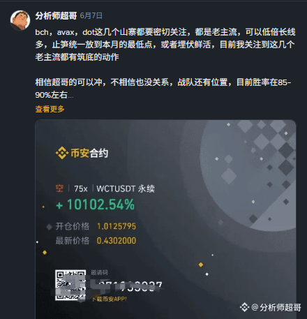 $AVAX $BCH $DOT Everything I've recommended is profitable!! | 分析师超哥 on Binance Square