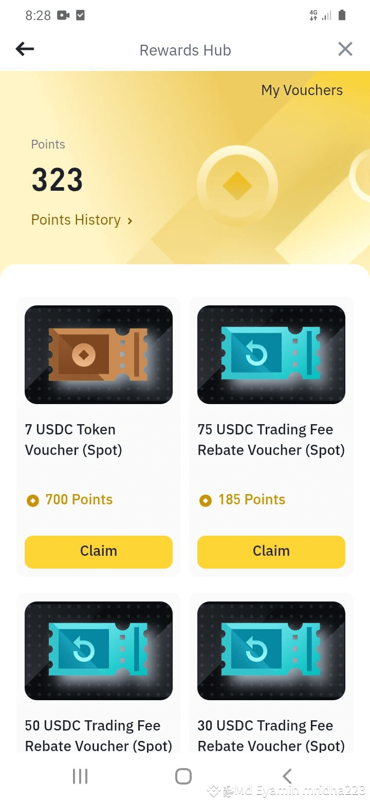 Finally the after some we will can take token voucher from r | Md Eyamin mridha223 on Binance Square