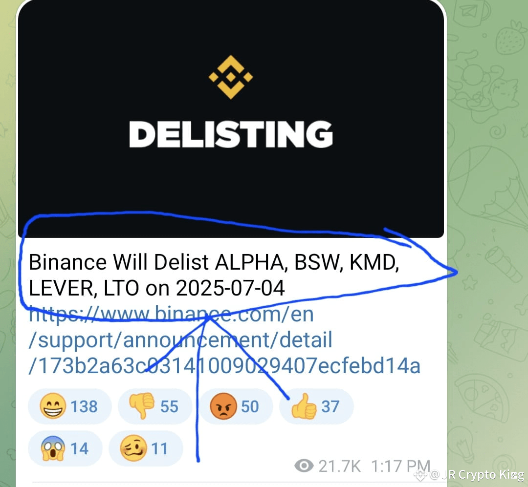 Delisting Alert save all guys 🥰 binance Delisting coin 👇 | JR Crypto ...
