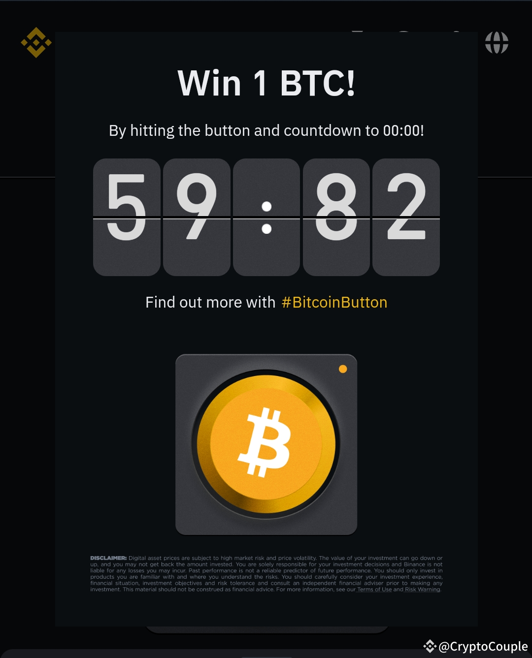 Win 1 BTC With Binance Campaign Join Today https://safu.im ...