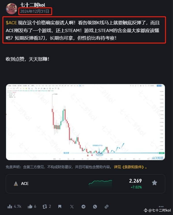 Seize the opportunity to bottom out, flipping the position o | 七十二时kol ...