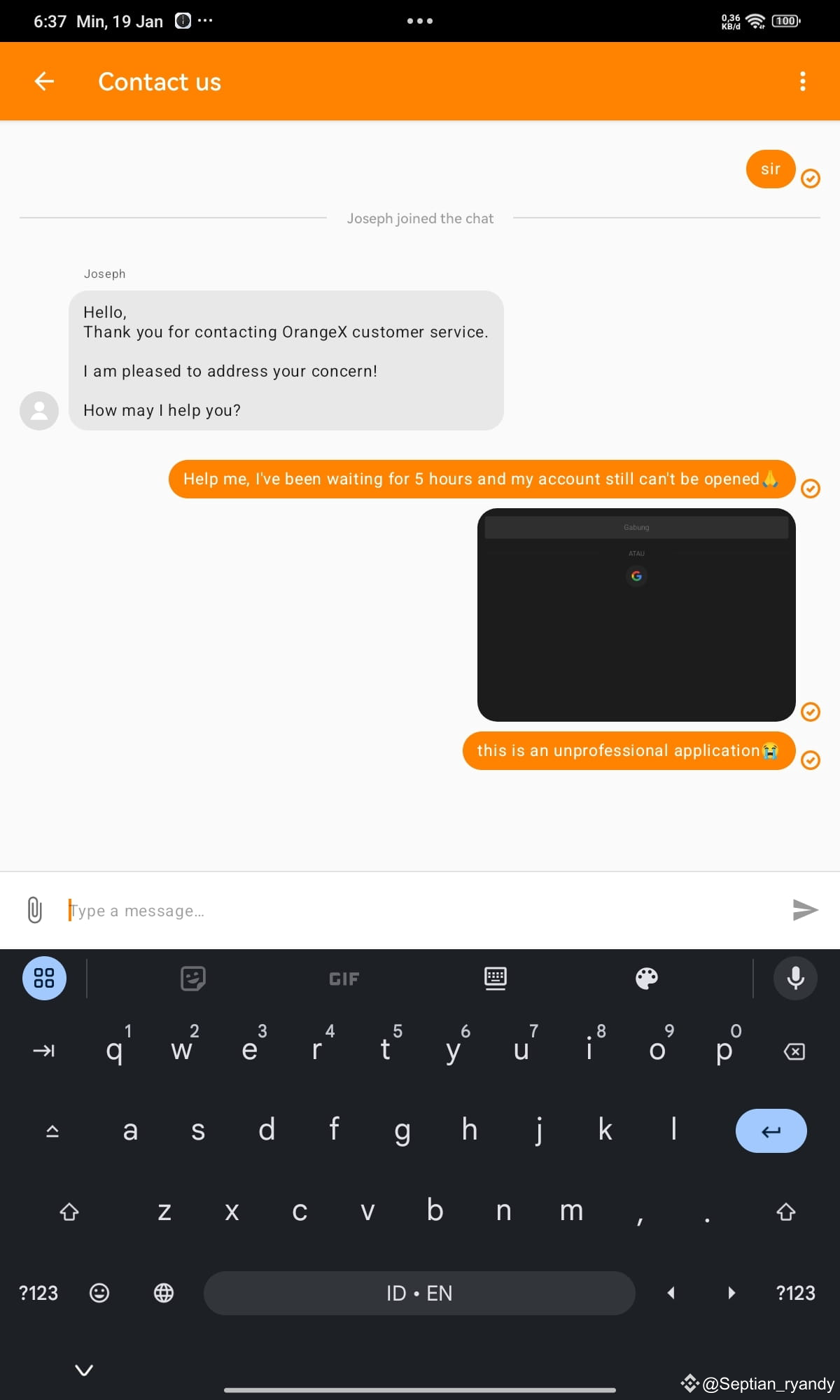 orangex application is very bad can anyone help me? | Septian_ryandy on ...