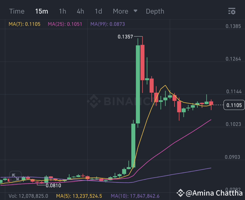 $TST Can Bulls Sustain the Momentum? 🔥🚨 📌 Price: $0.1105 | Amina Chattha on Binance Square