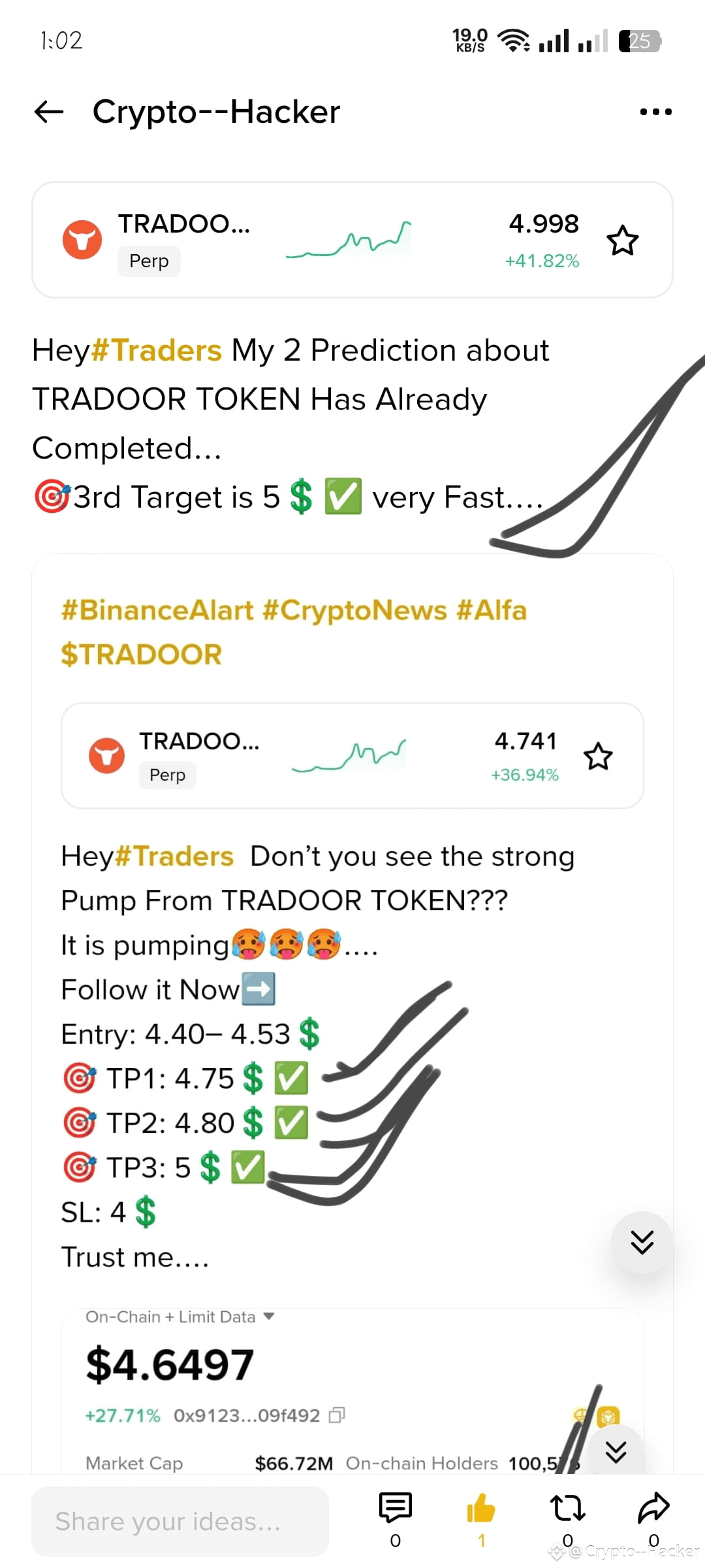 #BinanceAlart #CryptoNews $TRADOOR 嘿#Traders 我对TRADOOR TOK | Crypto ...