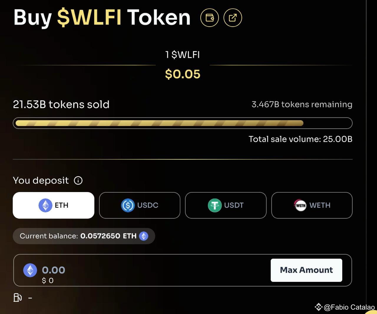 Another round of 5 billion $WLFI tokens has been opened at @ | Fabio Catalao on Binance Square