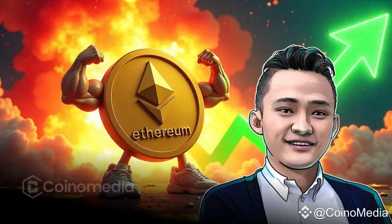 Justin Sun Stakes $100M in ETH, Signals Strong Confidence | CoinoMedia on Binance Square