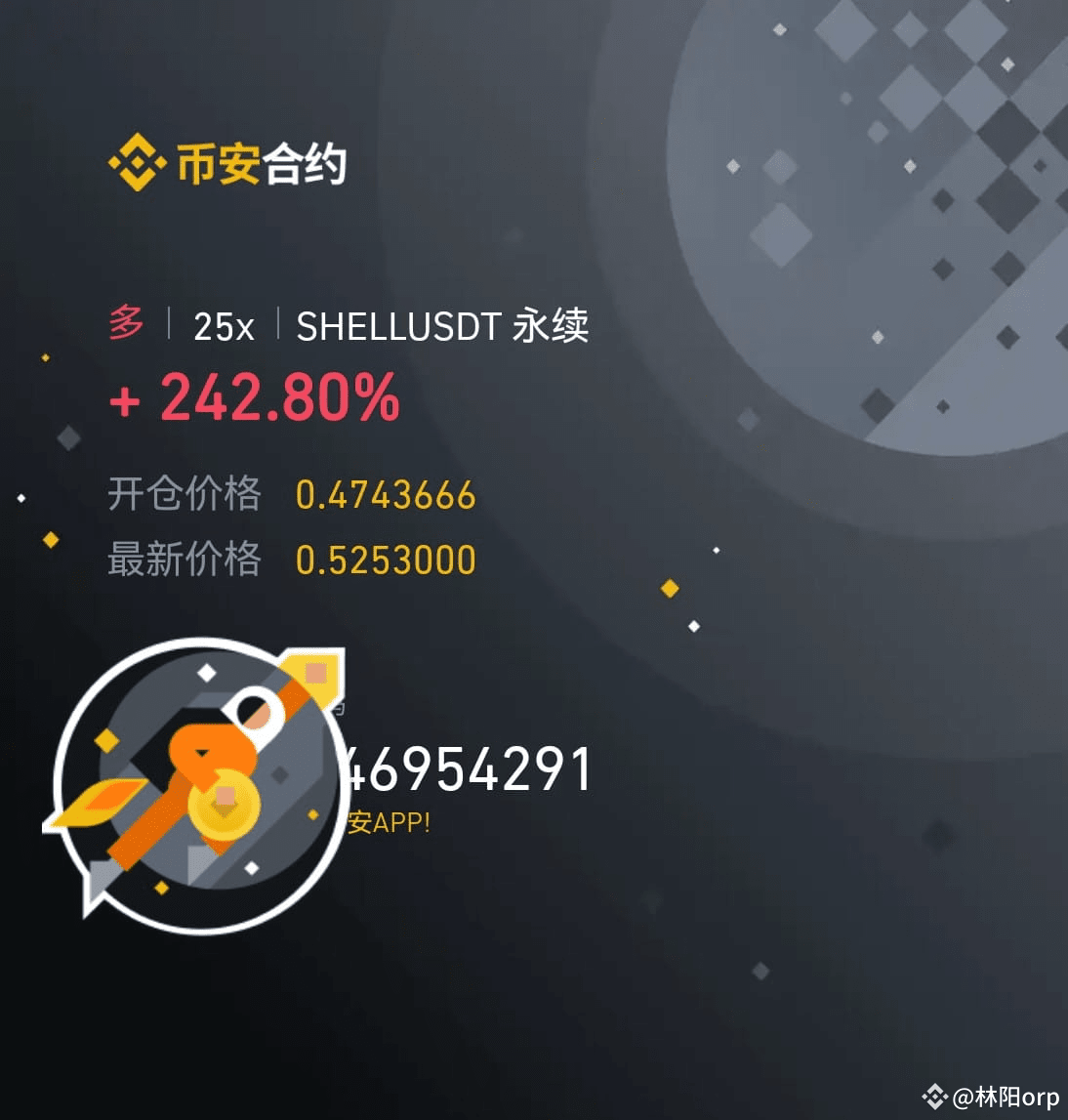 $SHELL Reached the first take profit position. Stop loss mo | 林阳orp on ...