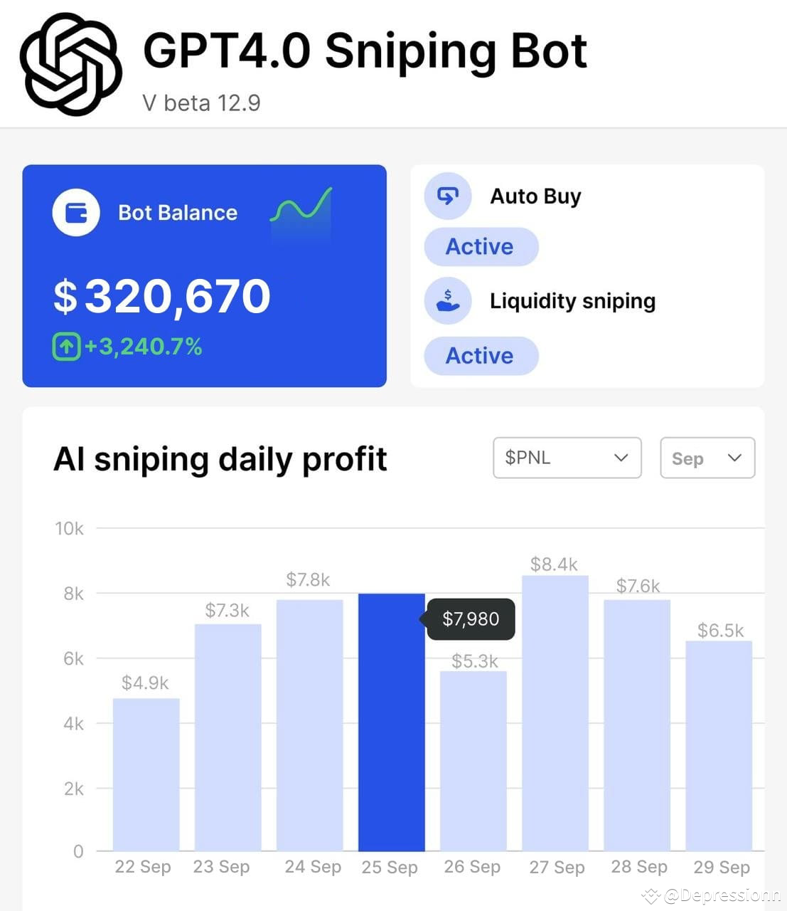I created an automated sniping bot using GPT-4 With a few s ...