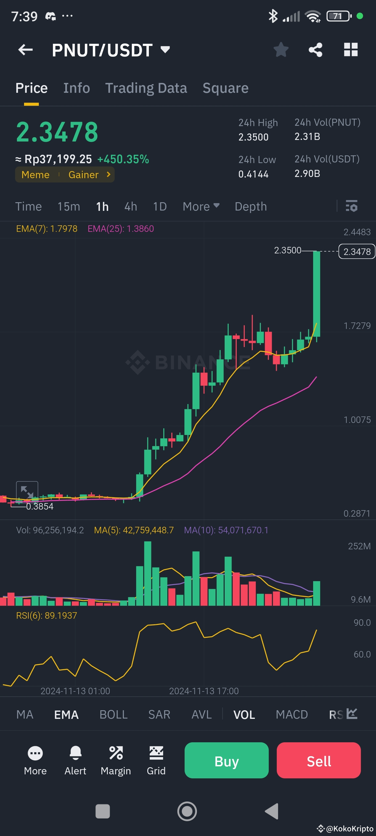 Surely Not $PNUT profit (check my analysis) Well binance s | KokoKripto ...