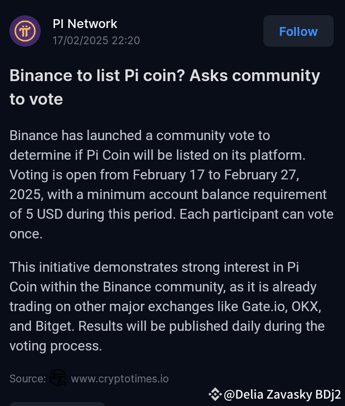 pi network post tonight live #BinanceAlphaAlert BINABCE vote | Delia Suzuki on Binance Square