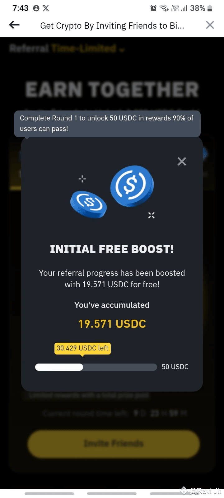 WIN 2000 USDC with ME Enter Referal id: GRO_14352_UV3EJ | Ravi Jh on Binance Square