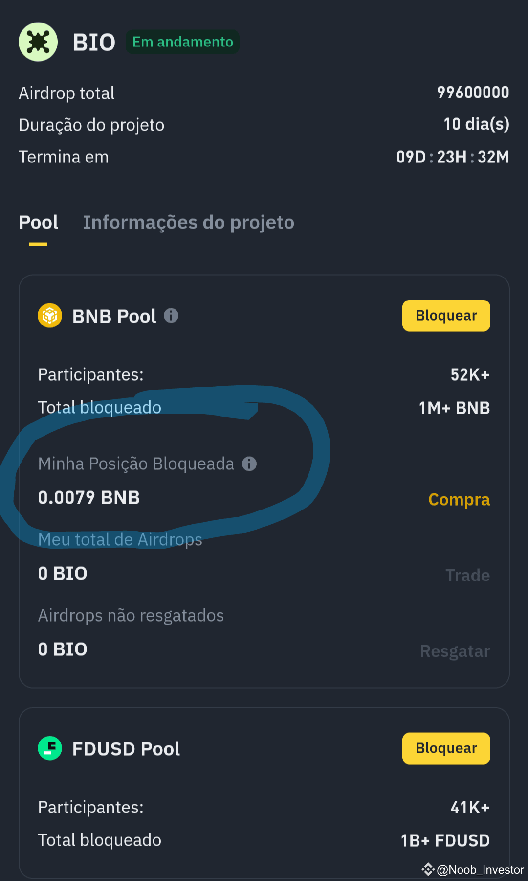 Để nhận được drop BIO bạn chỉ cần giữ nguyên $BNB như thế n | Noob ...