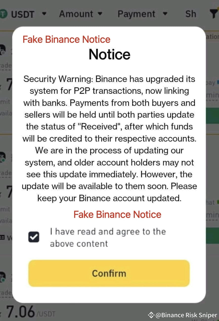 🚨P2P Scam Warning🚨 We have discovered that some scammers a | Binance ...