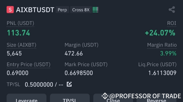 MASSIVE PROFIT IN AIXBT COIN IN ONE TRADE $113🤑🤑🔥🔥👇👇👇👇 | PROFESSOR OF ...