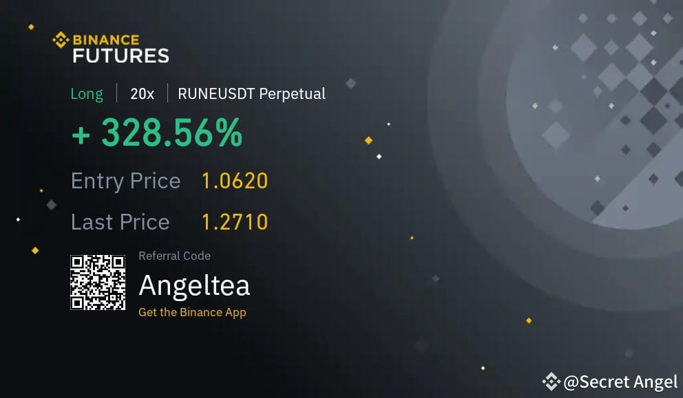 When people were in fear $RUNE | Secret Angel on Binance Square