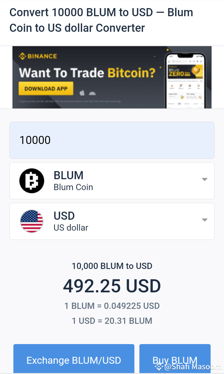 TODAY BLUM RATE IN GOOGLE MARKET😍 | Shafi Masoom on Binance Square