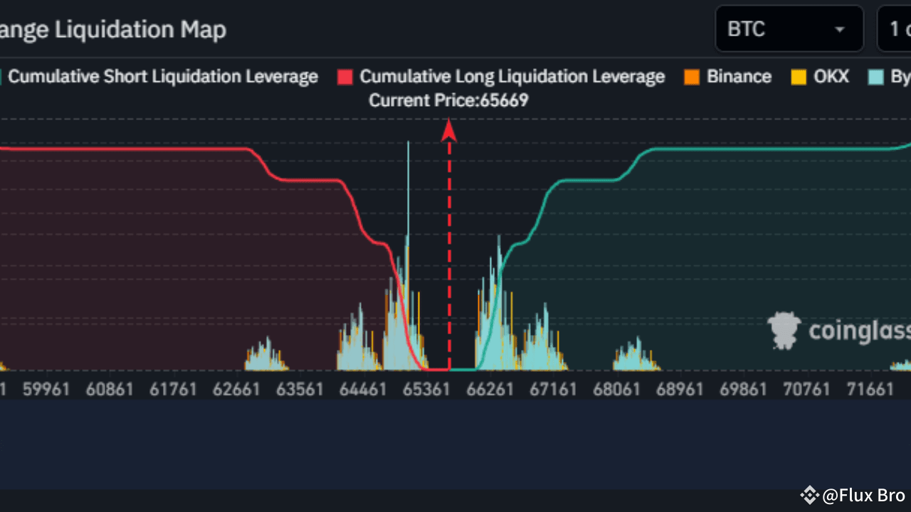 Deep Analysis: BTC Exchange Liquidation Map (Trust me, no will tell you like this ) | Flux Bro ...